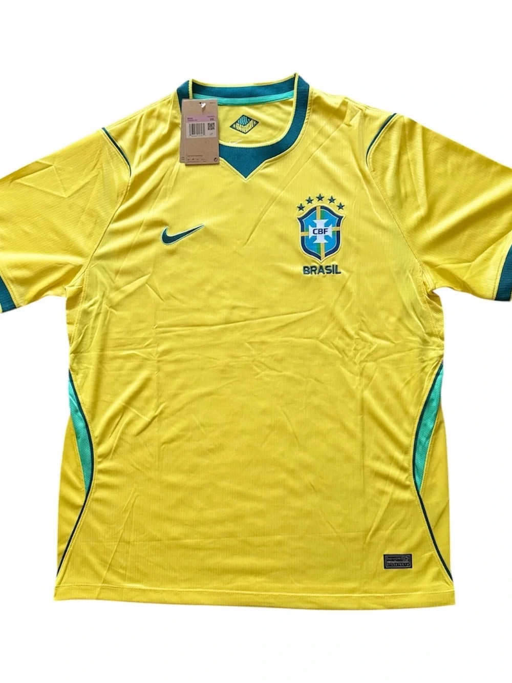 Nike | Shirts | Nike Brazil National Team Drifit Soccer Jersey Mens 3xl ...